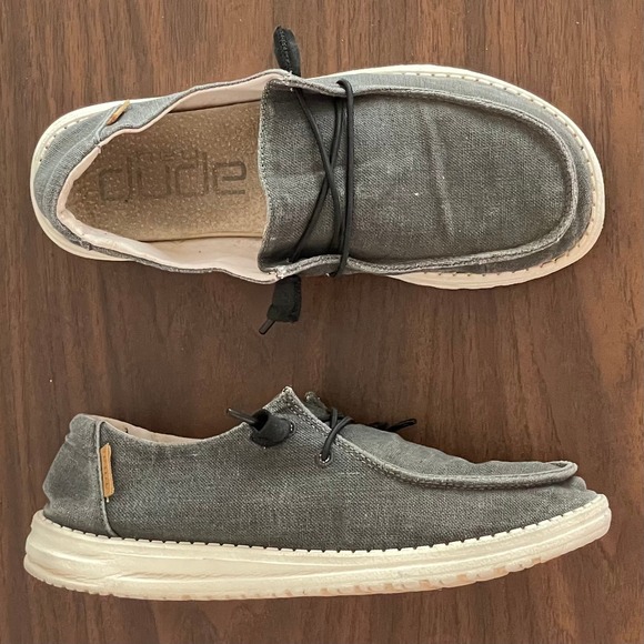 Hey Dude | Shoes | Hey Dude Shoes Wendy Womens 8 Chambray Off Black ...
